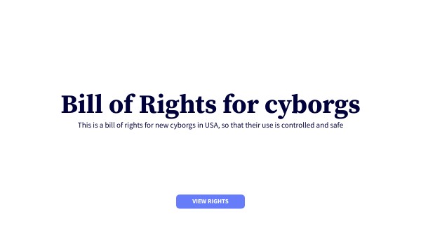 bill of rights cyborg