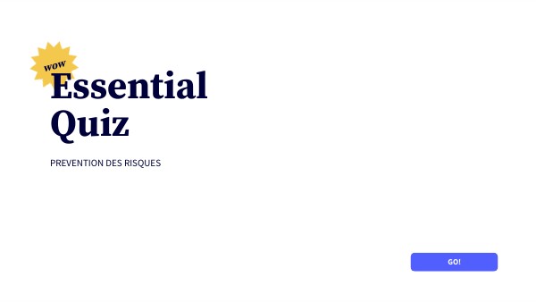 Quiz essentiel | Genially