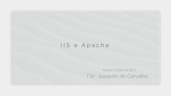 IIS e Apache