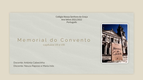 Memorial do Convento | Genially