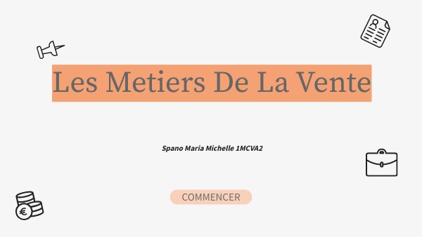 Les metiers de la vente | Genially