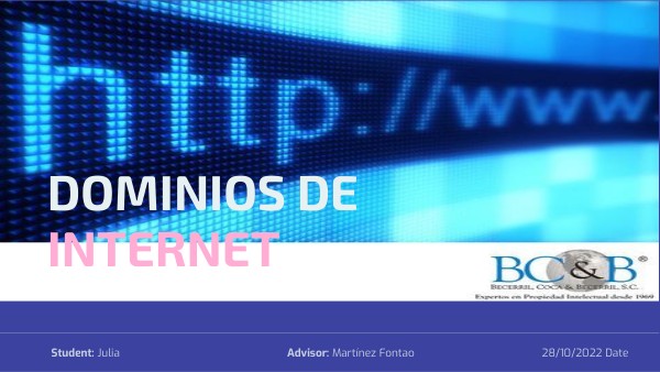 DOMINIOS DE INTERNET | Genially