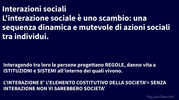 Interazioni sociali