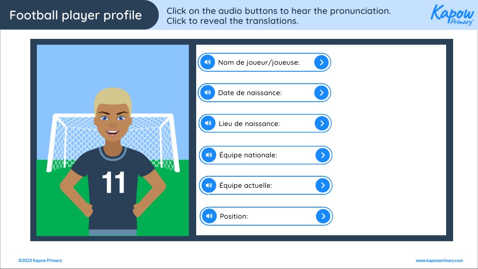 L5 Football player profile