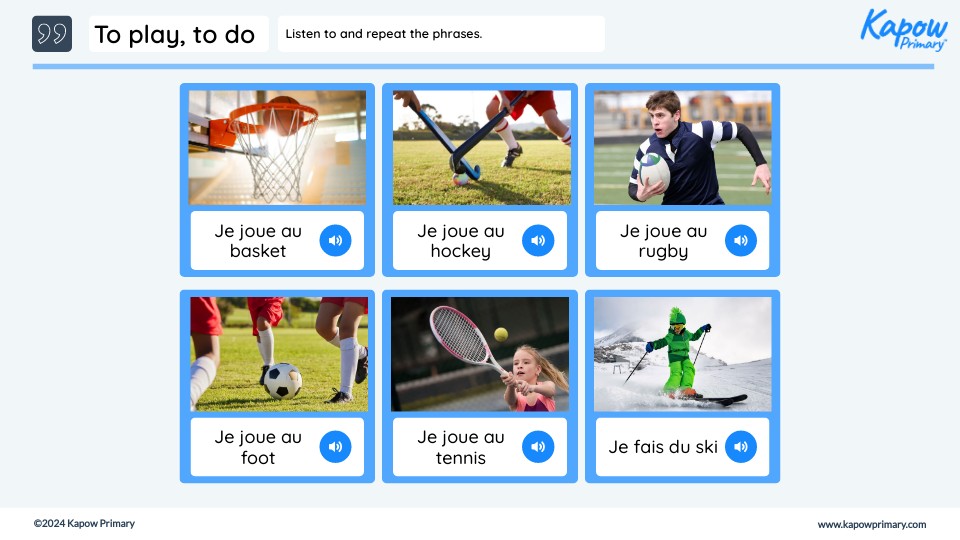 L1 To play, to do | Genially