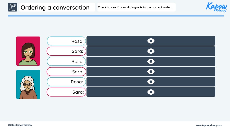 L4 Ordering a conversation. | Genially