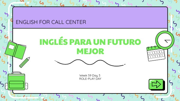 Week 59 Day 3 Role-play | Genially