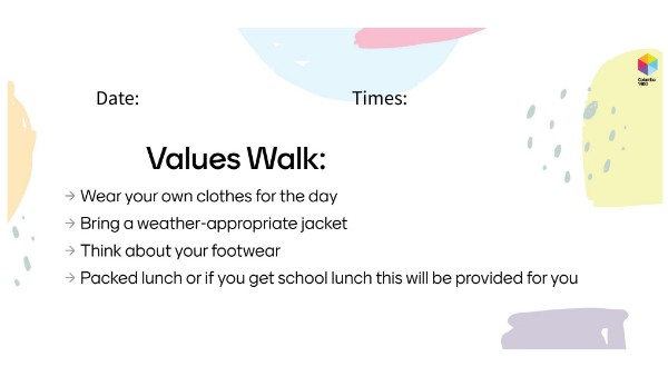 values walk
