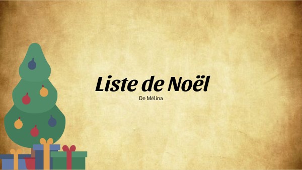 Liste de Noël