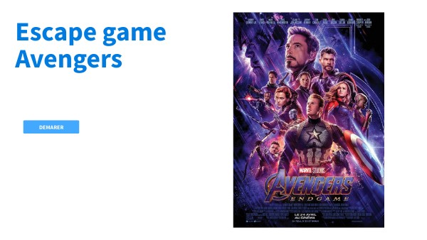 Escape game Avengers | Genially