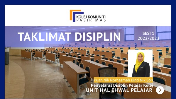 TAKLIMAT DISIPLIN 2022 | Genially