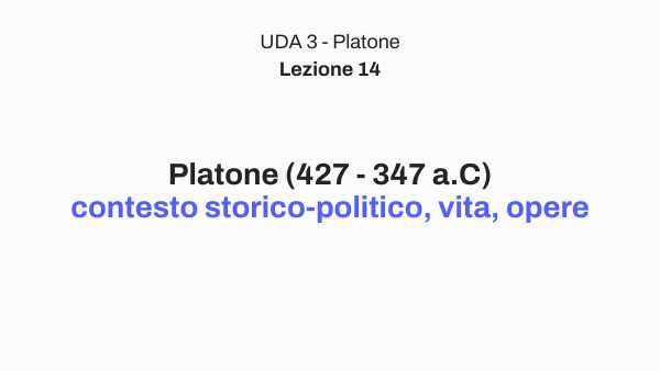 Platone: la paideia filosofica | Genially
