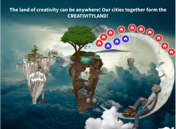 MAP OF COUNTRY OF CREATIVITY | Genially