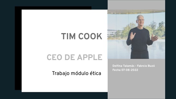TIM COOK | Genially