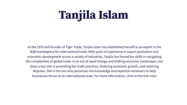 Tanjila Islam