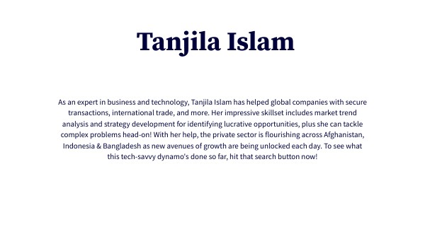 Tanjila Islam
