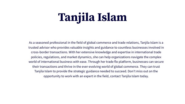 Tanjila Islam | Genially