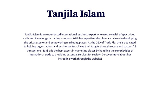 Tanjila Islam