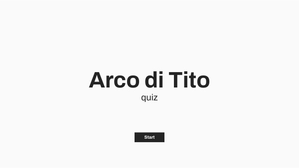 QUIZ ARCO DI TITO