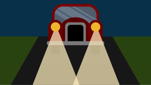 Copy - Car headlights - test animation