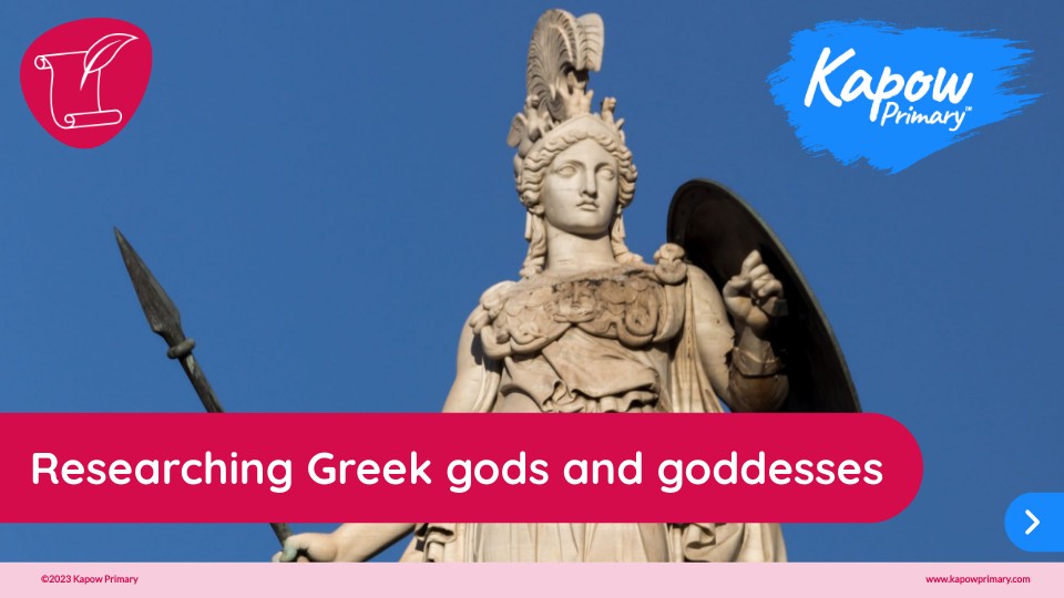 Researching Greek gods and goddesses