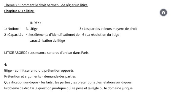 le litige . Vincent Malpelli | Genially