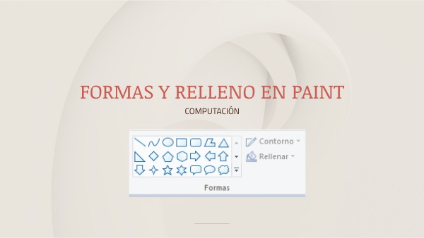 FORMAS Y RELLENO EN PAINT | Genially