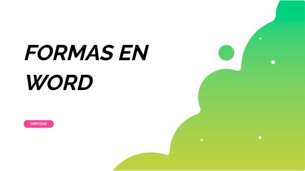 3º FORMAS EN WORD