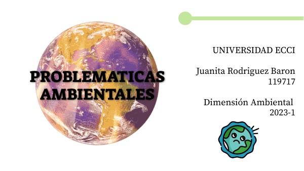 Dimensión ambiental | Genially
