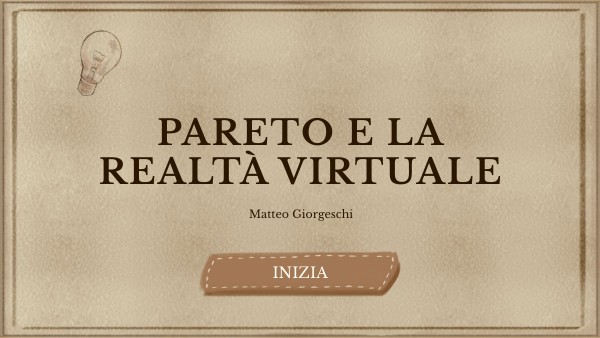 Pareto e la realtà virtuale | Genially