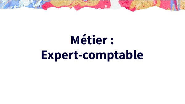 Présentation Expert Comptable