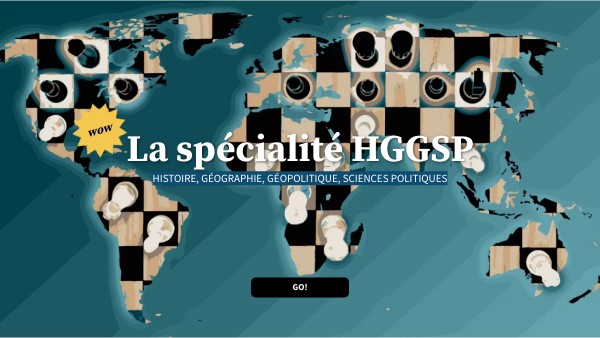 Présenter la spé HGGSP aux élèves et aux parents | Genially