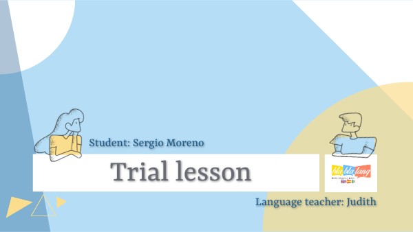 Sergio 1st lesson | Genially