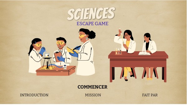 Escape room Sciences