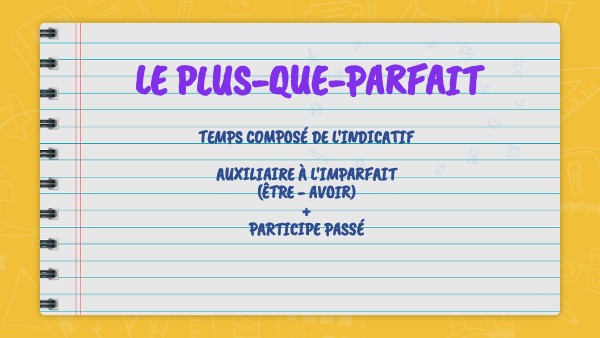 LE PLUS-QUE-PARFAIT | Genially