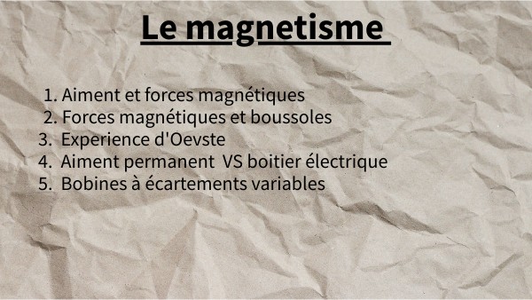 le magnétisme | Genially