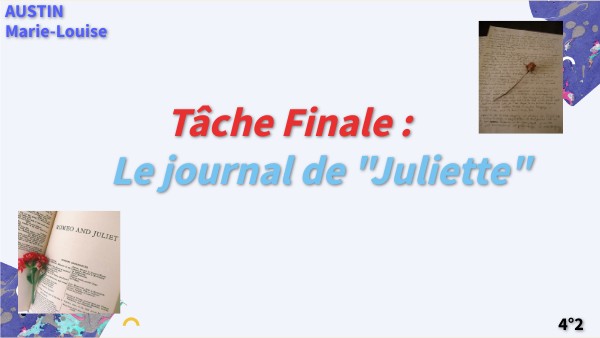 Tache finale Roméo et Juliette | Genially