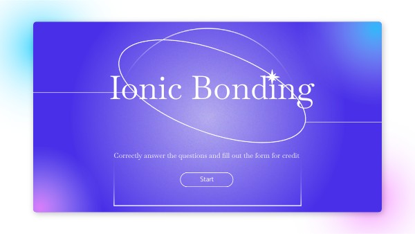 Ionic Bonding Q