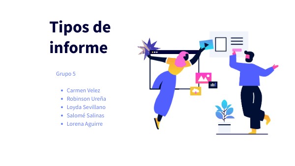 Tipos de informe | Genially