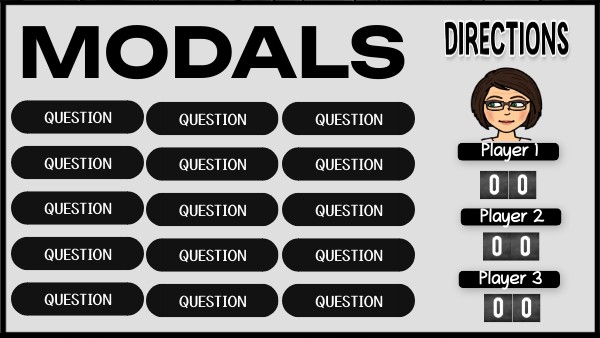MODALS LISTENING GAME
