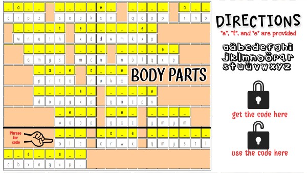 DECODE BODY PARTS | Genially