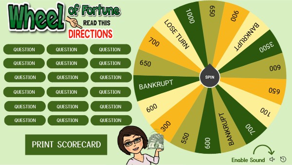 WHEEL OF FORTUNE CONJUNCTIONS