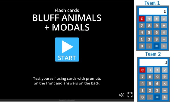 BLUFF ANIMALS + MODALS