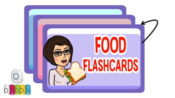 FOOD FLASHCARDS WITH BUZZERS