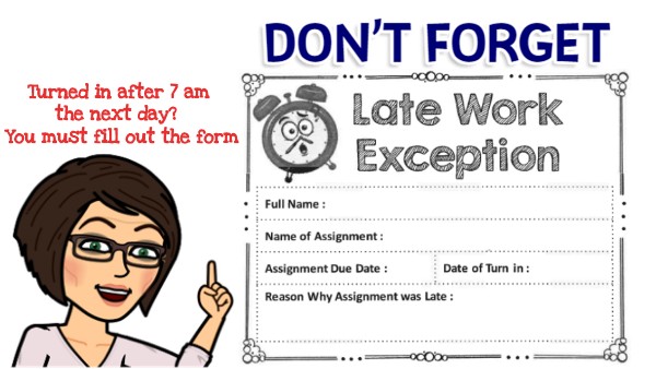 LATE GRADE FORM REMINDER
