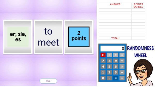 RANDOMNESS WHEEL SIMPLE PAST