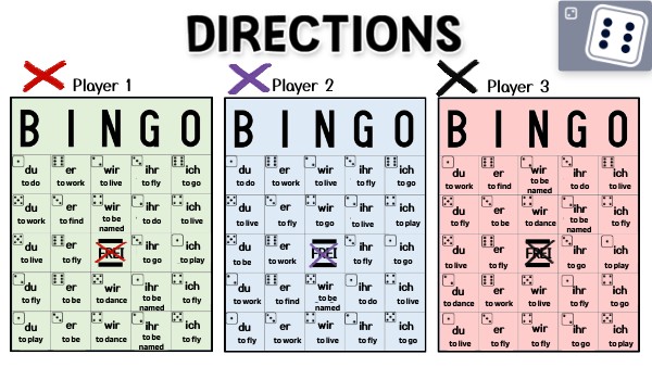 DICE GAME BASIC CONJUGATION