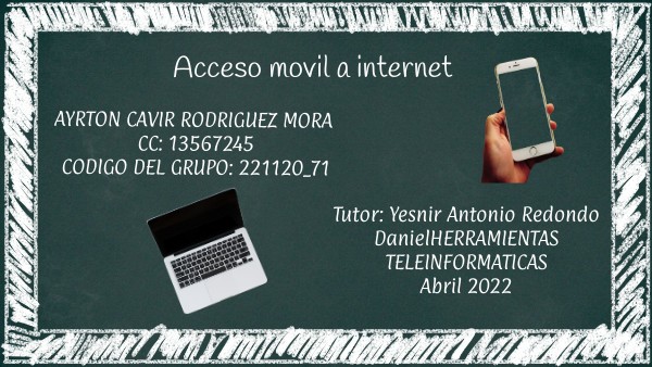 Acceso movil a internet | Genially