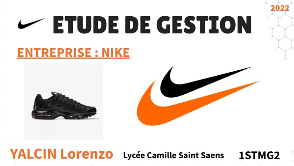Diapo Nike - Etude de gestion | Genially