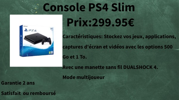 console ps4 | Genially